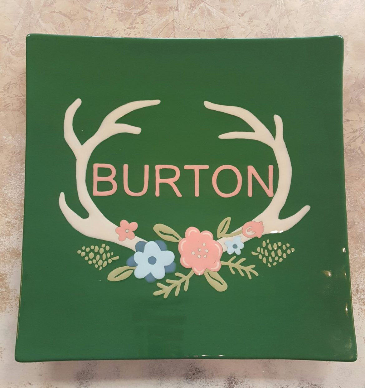Name Plate Pottery Hollow Painting More